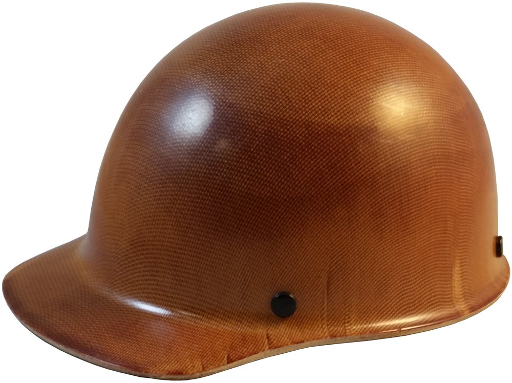 Texas America Safety Company MSA Skullgard (Large Shell) Cap Style Hard Hats with STAZ ON Suspension - Natural Tan