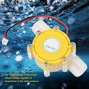 F50 Micro-hydro DC Water Flow Pump Turbine Engineering Plastic Hydroelectric Power Energy Generator(F50 12V)