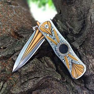 Mini Fold Knife Survive Hike Camp Outdoor Fruit Pocket Pare