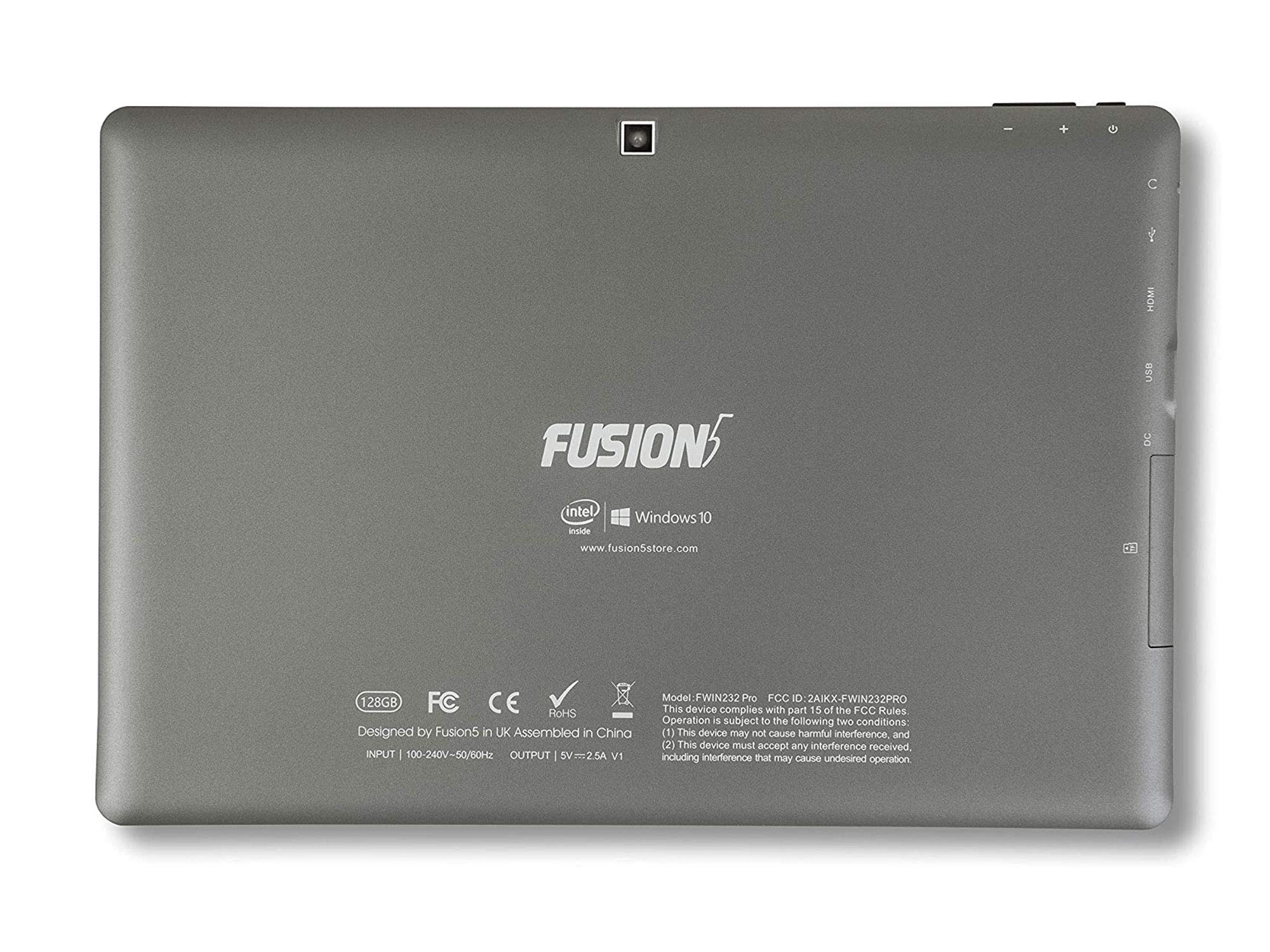 Fusion5 10" Windows 10 Ultra Slim Windows Tablet PC- (4GB RAM, 128GB Storage, USB 3.0, Intel, 5MP and 2MP Cameras, Windows 10 S Tablet PC) (128GB)