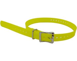 trischitti plastic collar in fluo tpu 71 cm x 1.9 cm x 2.5 mm yellow -