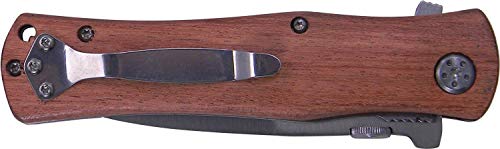 PawPaw - to the world you're one person but to us you are the world Stainless Steel Folding Pocket Knife with Clip, Wood