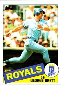 1985 topps #100 george brett nm-mt kansas city royals baseball