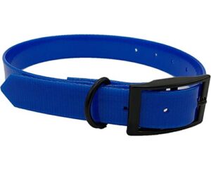 trischitti plastic collar in fluo tpu 60 cm x 2.5 cm x 3 mm blue -