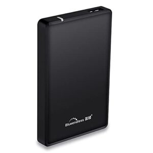 blueendless ultra slim portable external hard drive usb3.0 2.5" hdd storage compatible for pc, desktop, laptop (500gb)