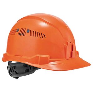 vented hard hat cap style, ratchet suspension, class c, ergodyne skullerz 8972, orange