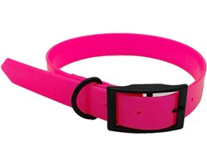 trischitti plastic collar in fluo tpu 60 cm x 2.5 cm x 3 mm fuchsia -