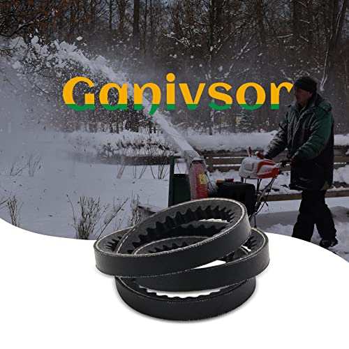 Ganivsor Set of 2 754-0430 954-0430 Snowblower Replacement 3/8" x 35" Two-Stage Snow throwers Auger Belt fits for MTD Cub Cadet Troy Bilt 754-0430A 954-0430A