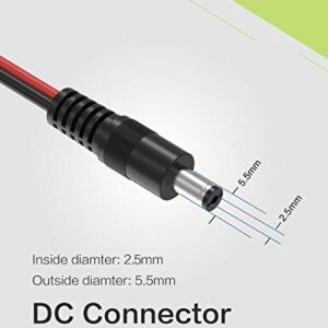 ALLPOWERS Solar Extension Cable with DC5525(5.5mm x 2.5mm) to Anderson Power Pole Port 1.5M 16AWG Solar Panels Kit Tools, Connector for Solar Panel to Portable Generator UPS Battery Backup