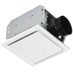 homewerks 7140-80 bathroom fan ceiling mount exhaust ventilation, 1.5 sones, 80 cfm, white