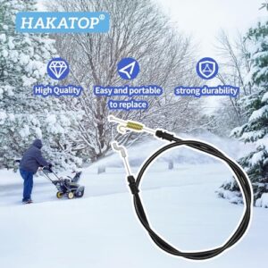 HAKATOP Snow Thrower Clutch Cable Replaces Cub Cadet 746-0910A, 746-0910 and MTD 746-0910A