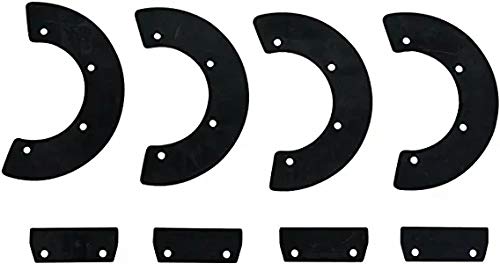 Huarntwo 1003375 1003391 72521-730-003 72552-730-003 Replacement Rubber Paddle Set for Honda Snowblower