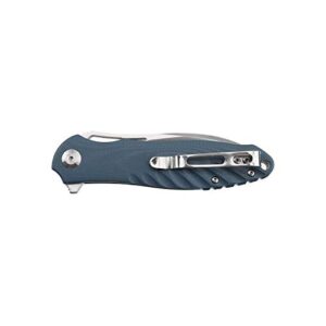 Firebird GANZO FH71 Folding Pocket Knife D2 Steel Flip Blade Anti-Slip G10 Handle with Clip Camping Hunting Gear Fishing Outdoor Folder EDC Knife (Grey)