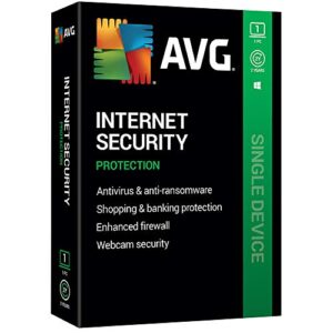 avg technologies avg internet security 2020, 1 pc 2 year 2020