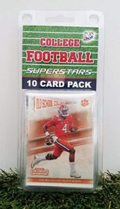 clemson tigers- (10) card pack college football different tiger superstars starter kit! comes in souvenir case! great mix of modern & vintage players for the super tigers fan! by 3bros