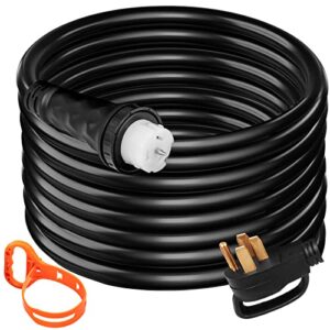 mophorn 30ft 50 amp generator extension cord stw 6/3 + 8/1 generator cord 125v 250v generator power cord n14-50p & ss2-50r & cs6364 twist lock connectors