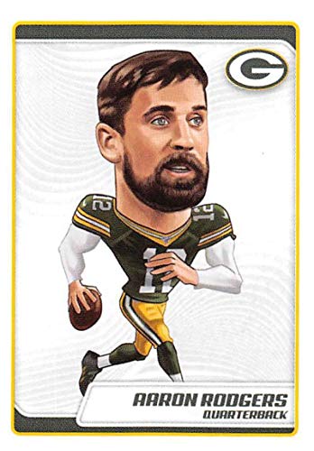 2019 NFL Stickers Collection #385 Aaron Rodgers Green Bay Packers Fathead (Small, Thin, Peelable Official Panini Sticker Football Card)