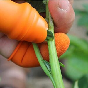 Fruit and Vegetable Picking Potted Plants Trim Silicone Thumb Knife Set Picking Portable Knife Garden Tools (1)