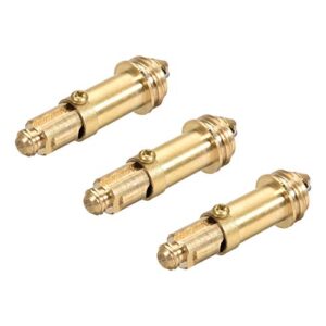 uxcell pop up bolt basin bath sink drain waste click clack brass push spring plug 3pcs