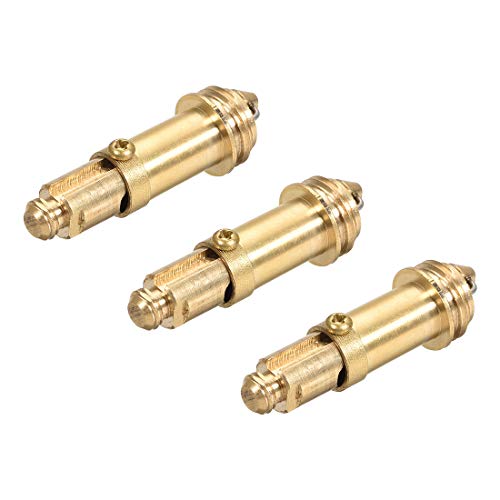 uxcell Pop Up Bolt Basin Bath Sink Drain Waste Click Clack Brass Push Spring Plug 3Pcs