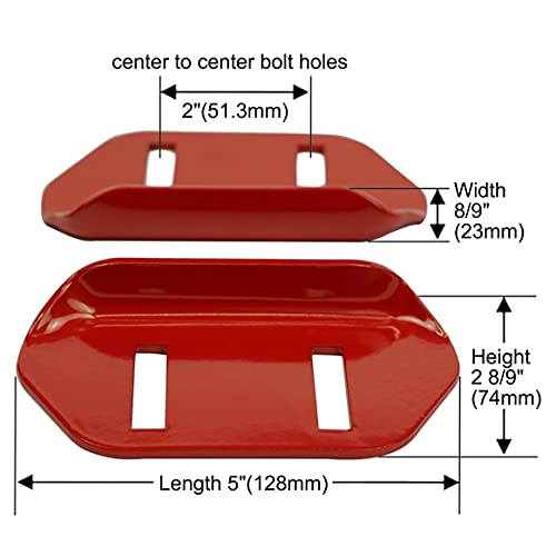 Outdoor Living 2 Pieces Snow Blower Skid Shoe Replaces Toro 40-8160-01 Oregon 73-038 Clinic 1606569,5" Length by 2-8/9" Wide