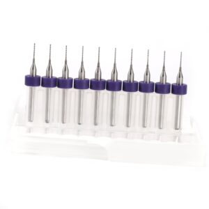 10 pcs print circuit board drill bits,0.1mm to 1.4mm pcb carbide micro drill bits tool set(0.5mm)