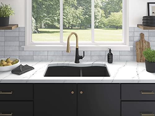 Kohler 28002-1-CM1 K-28002-1-CM1 Kennon Kitchen Sink, 33 in, Matte Black