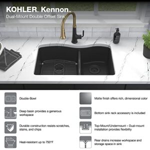 Kohler 28002-1-CM1 K-28002-1-CM1 Kennon Kitchen Sink, 33 in, Matte Black