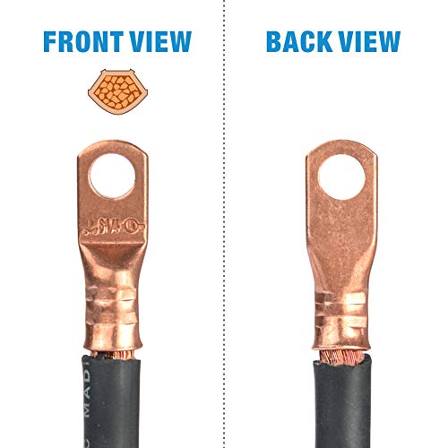 iCrimp AP-50BI Battery Cable Ring Terminal Crimper for 8, 6, 4, 2AWG Copper Cable Lugs, Heavy Duty Wire Lugs and Battery Cable Ends