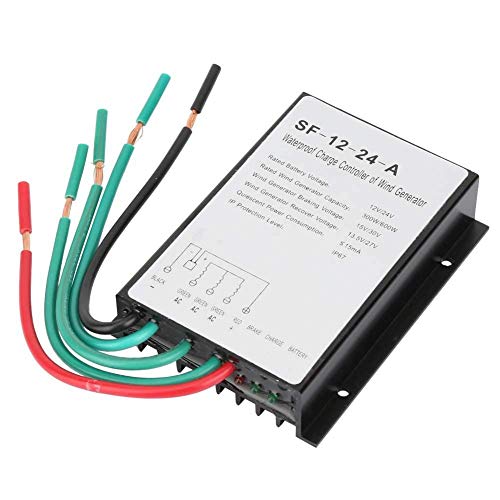 Wind Controller,12V/24V 300W/600W Waterproof Wind Turbine Generator Controller Regulator