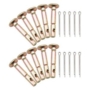 ganivsor replacement 10pk snowblowers shear pins for mtd 738-04124a 738-04124 19a126, 19a40023, 19a40024, 31ah55ta, 31bh55ta, 31ah55sy