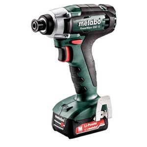 metabo - 12v powermaxx 1/4" hex compact impact driver kit 2x 2.0ah (601114520 12 2.0), 12v line