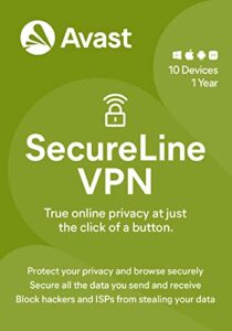 avast secureline vpn 2023 | 10 devices, 1 year [pc/mac/mobile download]