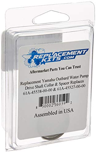 REPLACEMENTKITS.COM Brand Water Pump Drive Shaft Collar & Spacer Fits Several Yamaha 115-300’s Replaces 61A-45538-00-00 & 61A-45527-00-00