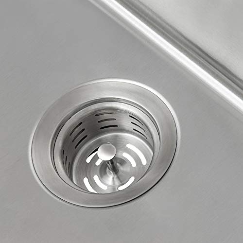 Ruvati Deep Garbage Disposal Flange with Basket Strainer for Kitchen Sinks - Stainless Steel - RVA1049ST