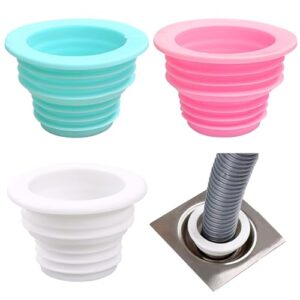 3pcs drain pipe sewer seal rings deodorant silicone ring washing machine sealing plug for bathroom kitchen cleaning tools