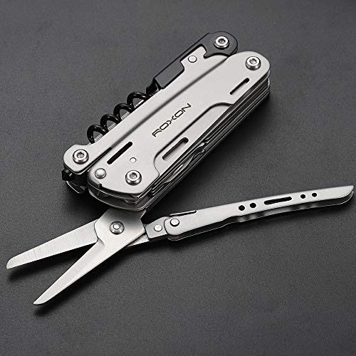 ROXON S801S STORM 16 in 1 multitool pliers EDC for Camping, Outdoor with Lockable Saw Blade with Nylon Case (S801S)