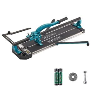 mophorn 24 inch tile cutter single rail double brackets manual tile cutter 3/5 in cap w/precise laser manual tile cutter tools for precision cutting (24 inch)