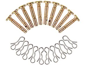 gavin parts shop 738-04124a shear pins & 714-04040 cotter pins for mtd cub cadet snow blower 10 set (0.25" x 1.5")