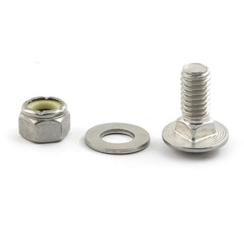 ZRM&E 4 Set 304 Stainless Steel Snowblower Skid Shoe Mounting Bolts Accessories Kit (5/16-18) 3/4" 784-5580