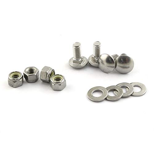 ZRM&E 4 Set 304 Stainless Steel Snowblower Skid Shoe Mounting Bolts Accessories Kit (5/16-18) 3/4" 784-5580