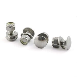 ZRM&E 4 Set 304 Stainless Steel Snowblower Skid Shoe Mounting Bolts Accessories Kit (5/16-18) 3/4" 784-5580