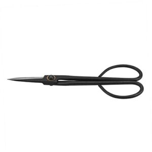 hakeeta bonsai scissors, 205mm long handle scissors stainless steel for pruning shear bud leaves, bonsai trimming tool garden equipment set.