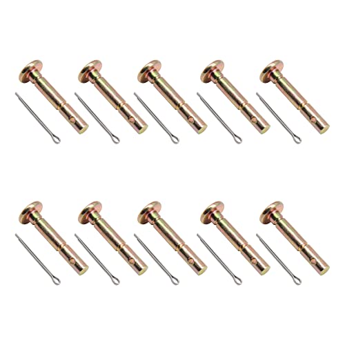 10 PK 738-04124 Shear Pin Replacement for Cub Cadet Snowblower Shear Pin , Snowthrower for Auger Shear Cotter Hair Pins MTD CUB Cadet Troy-bilt 738-04124A