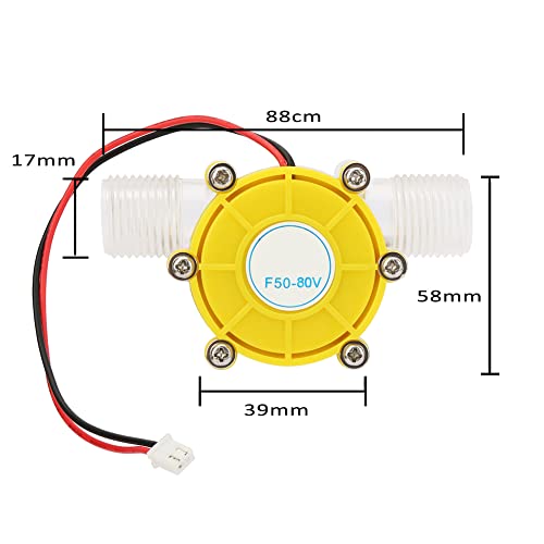 Hydroelectric Generator Mini, Micro Hydroelectric Generator DC Power Energy Generator Water Flow Pump Turbine Hydroelectric Hydroelectric Generator(80V)