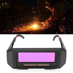 Canyita Welder Glasses, Solar Auto Darkening Safety Protective Welding Glasses Mask Helmet for Gas Welding Steel Welding