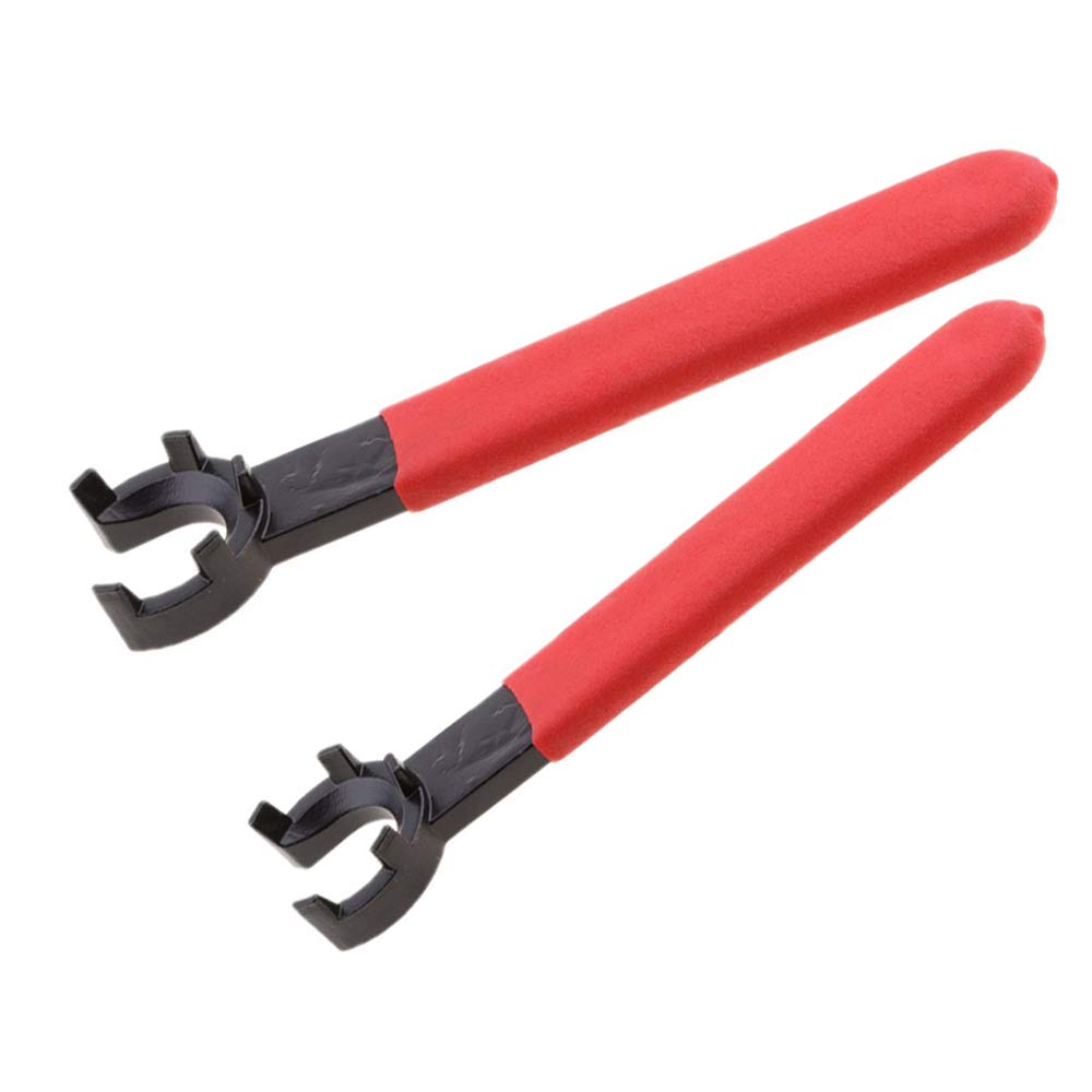 YAKAMOZ 2Pcs ER16 ER20 M Type Collet Chuck Wrench Spanner with Anti-slip Handle for ER16M ER20M Clamping Nut Milling Machine Lathe Chuck Holder Tools