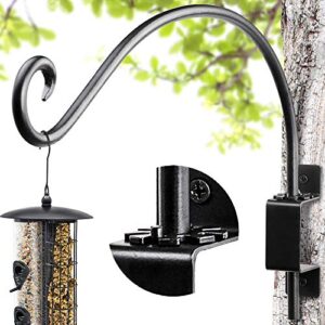 ajart bird feeder hangers outdoor: 16-inch swivel hanging plant bracket for indoor wall mount - swivel plant hook for flower basket