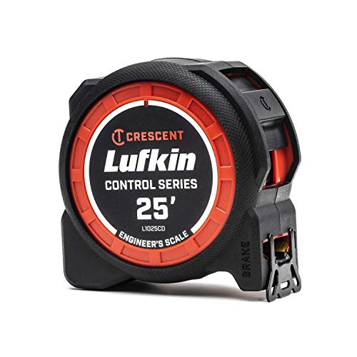 Crescent Lufkin 1-3/16 x 25' Command Control Series Yellow Clad Engineers Tape Measure - L1025CD