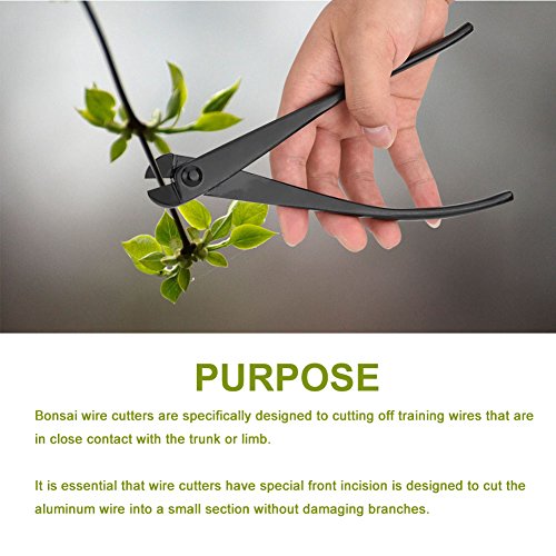 Bonsai Tool 210mm Professional Bonsai Tools Concave Cutter Grade Manganese Steel Alloy Wire Cutters Bonsai Tools Round Cutter